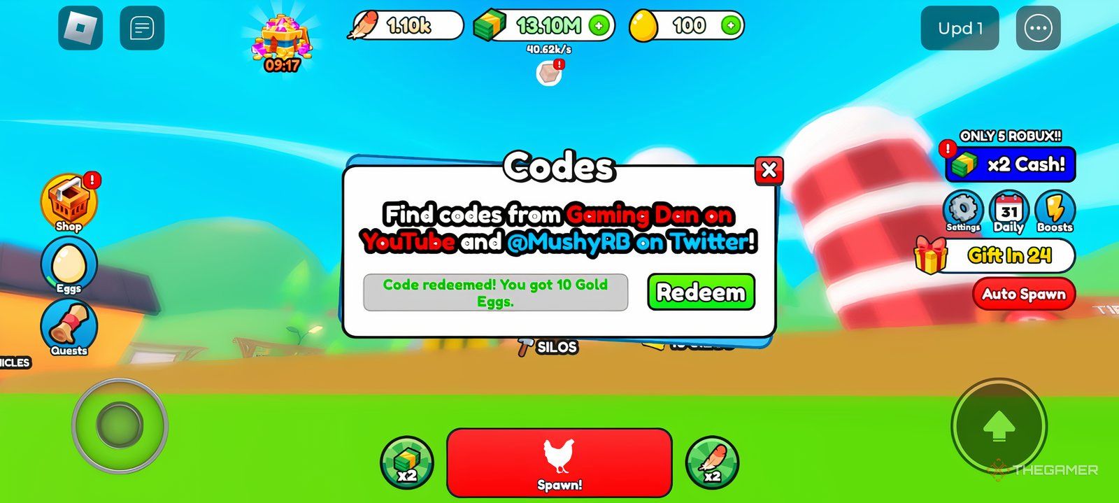 Roblox: Egg Empire Codes