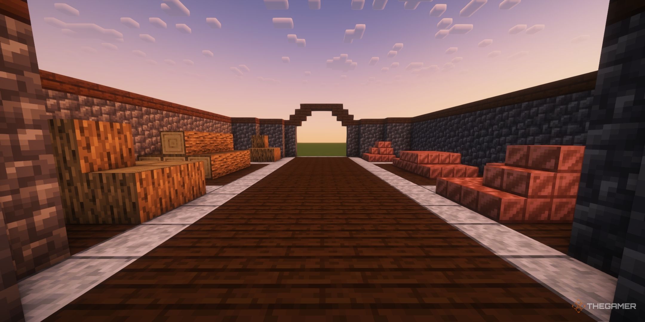 Minecraft Saw Wood Design Minecraft Staircase Design With Chains