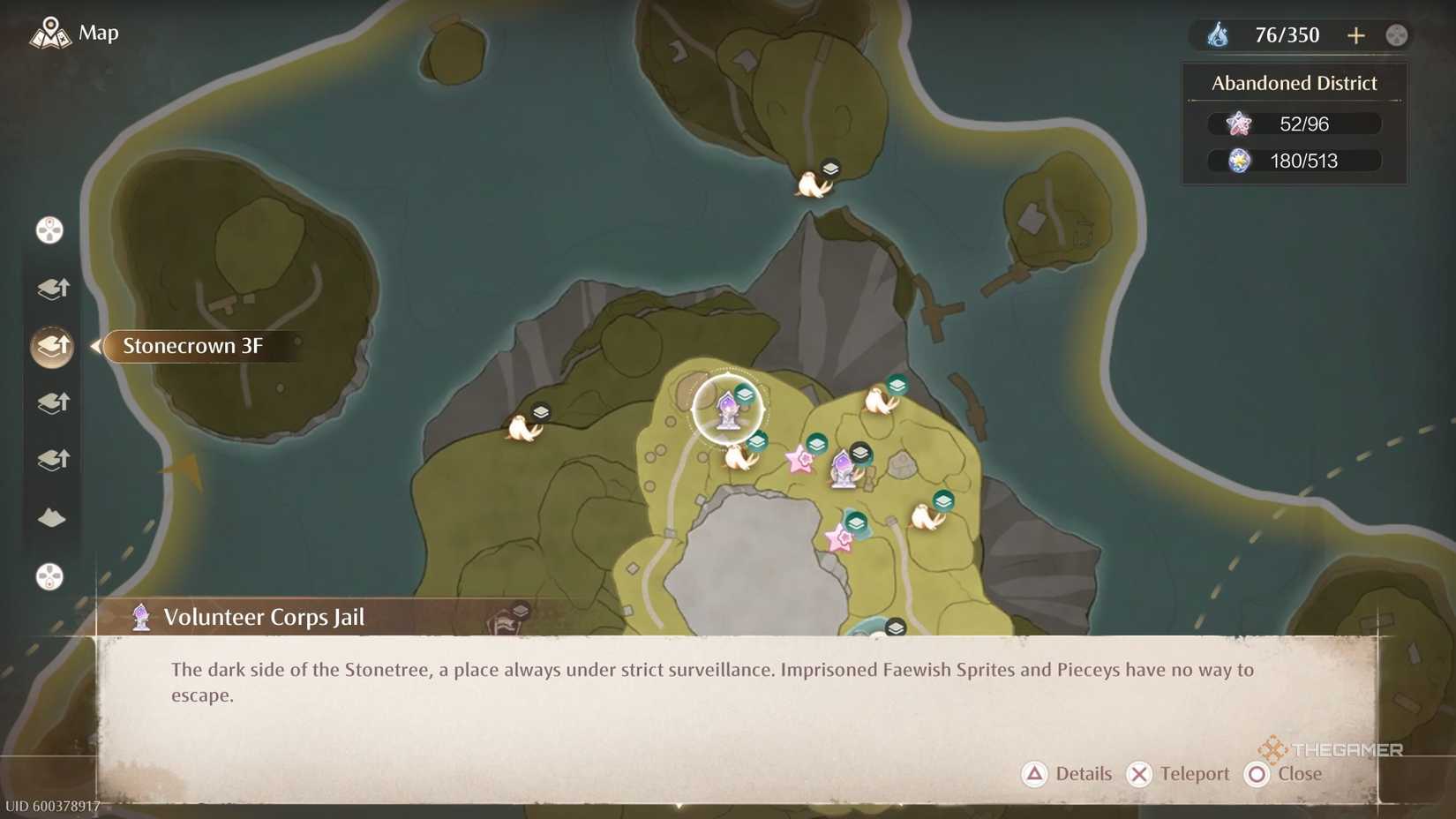 Every Warp Spire Location In Infinity Nikki