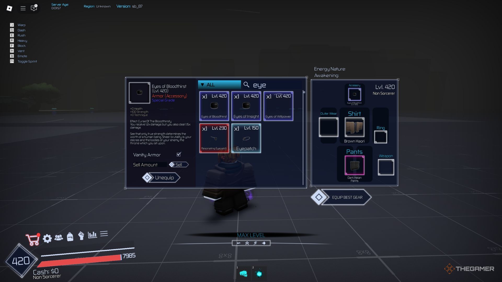 How To Get The Eyes of Bloodthirst In Roblox: Jujutsu Infinite