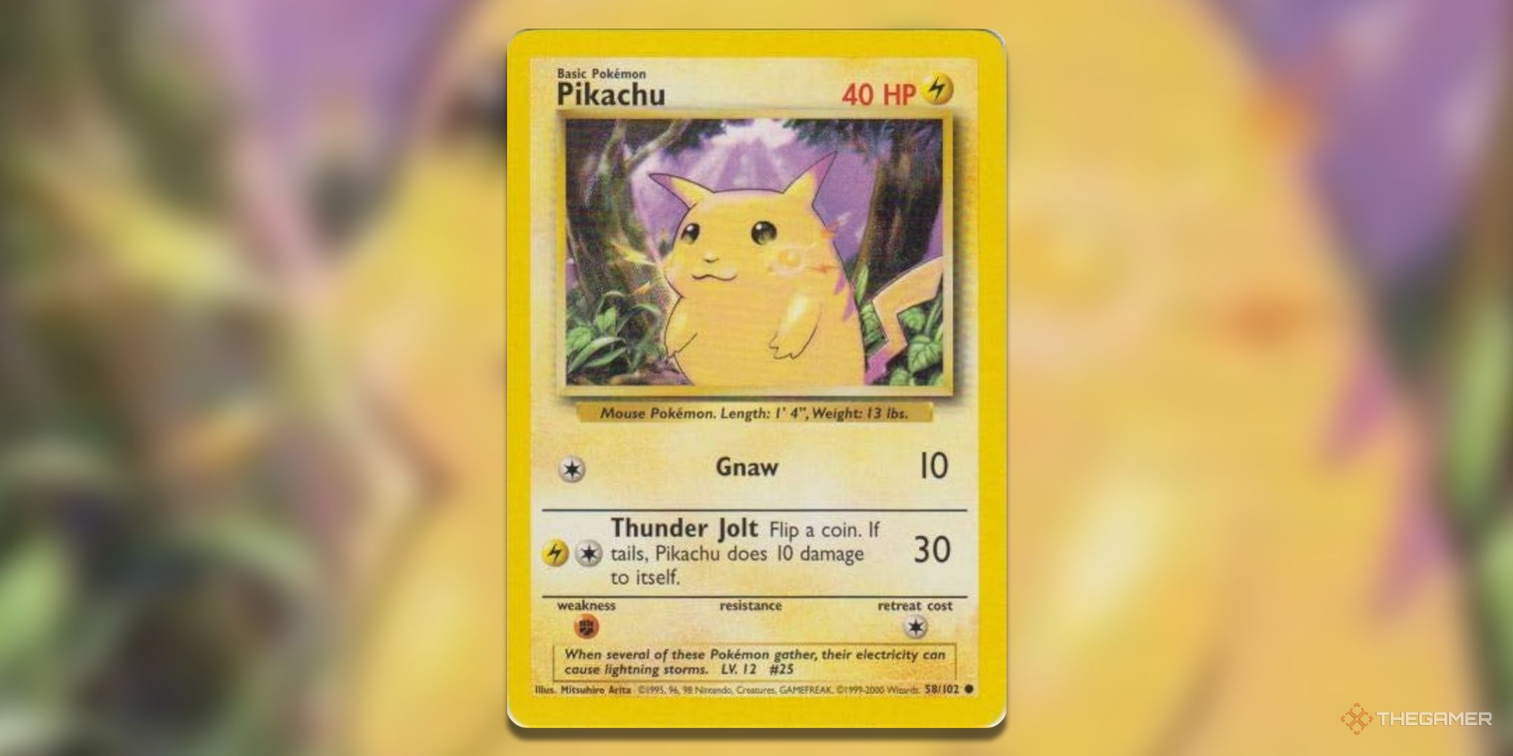 Originalt Pikachu Kort