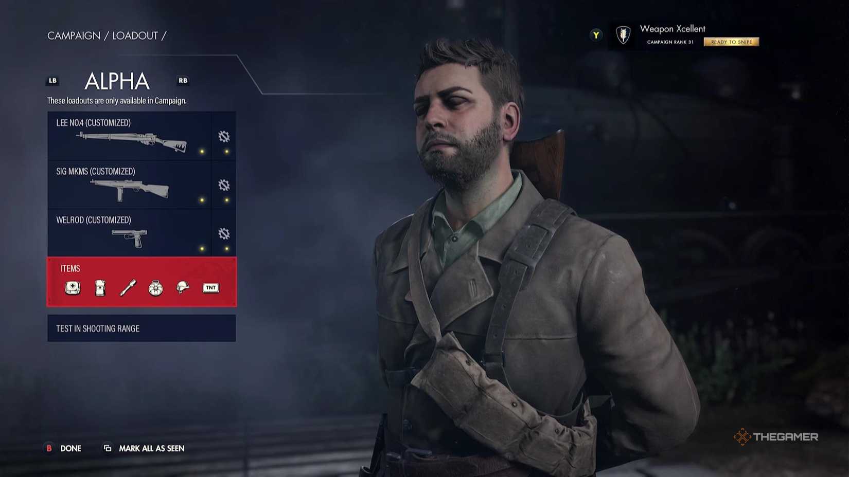 Best Campaign Loadout In Sniper Elite: Resistance