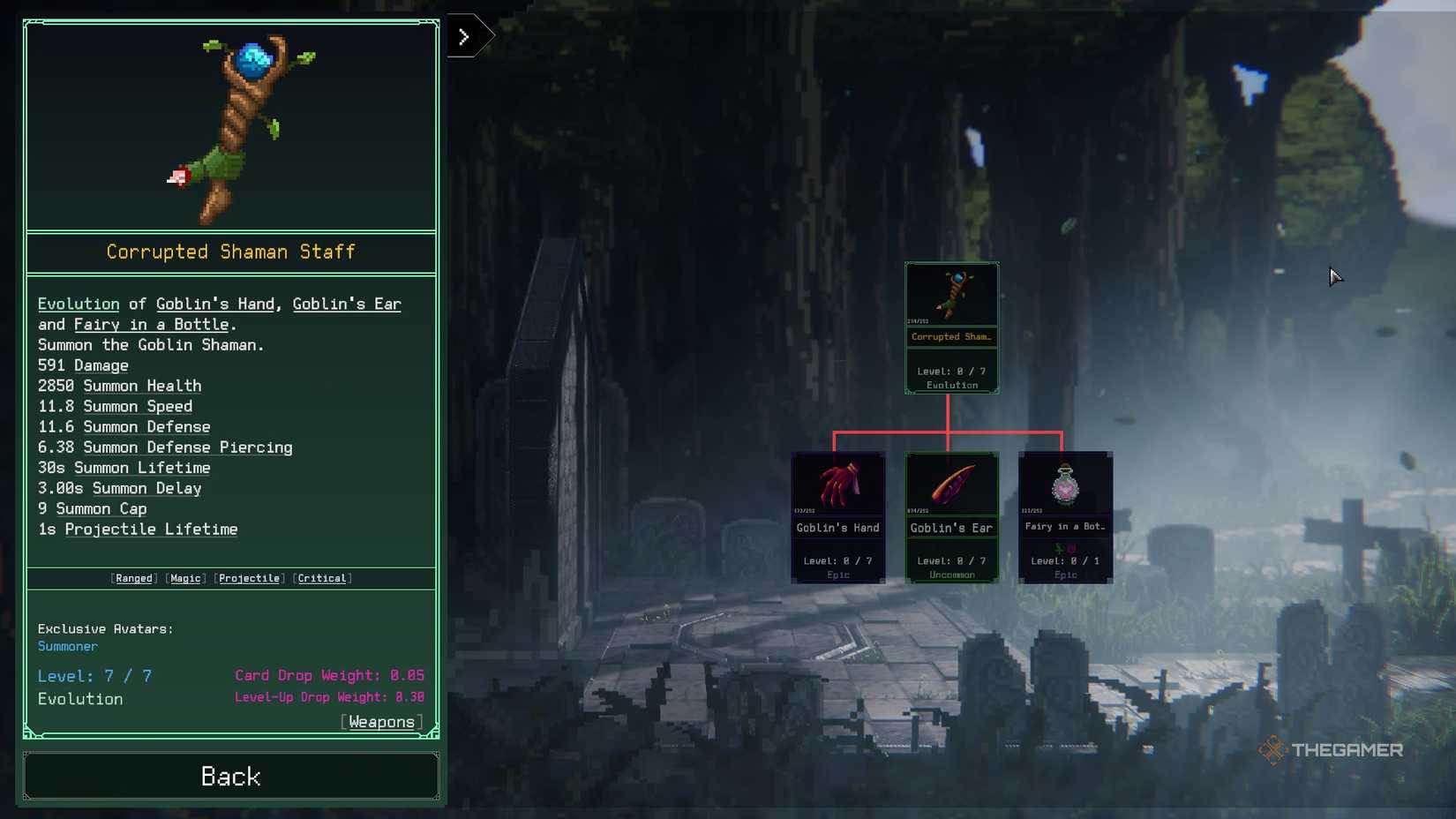 Complete Weapon Evolution List For Rogue: Genesia