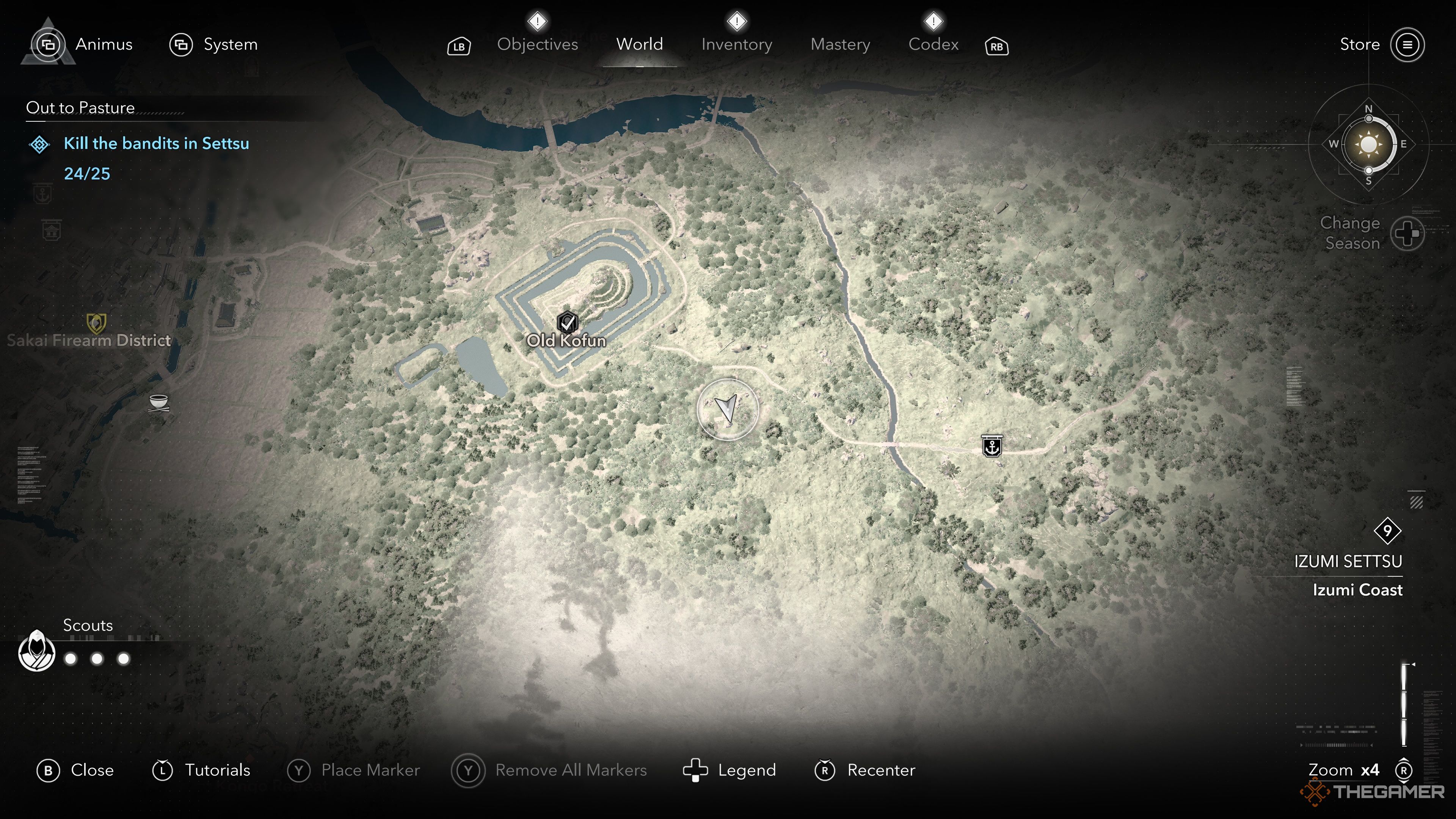 Best Places To Find Bandits In Izumi Settsu In AC Shadows