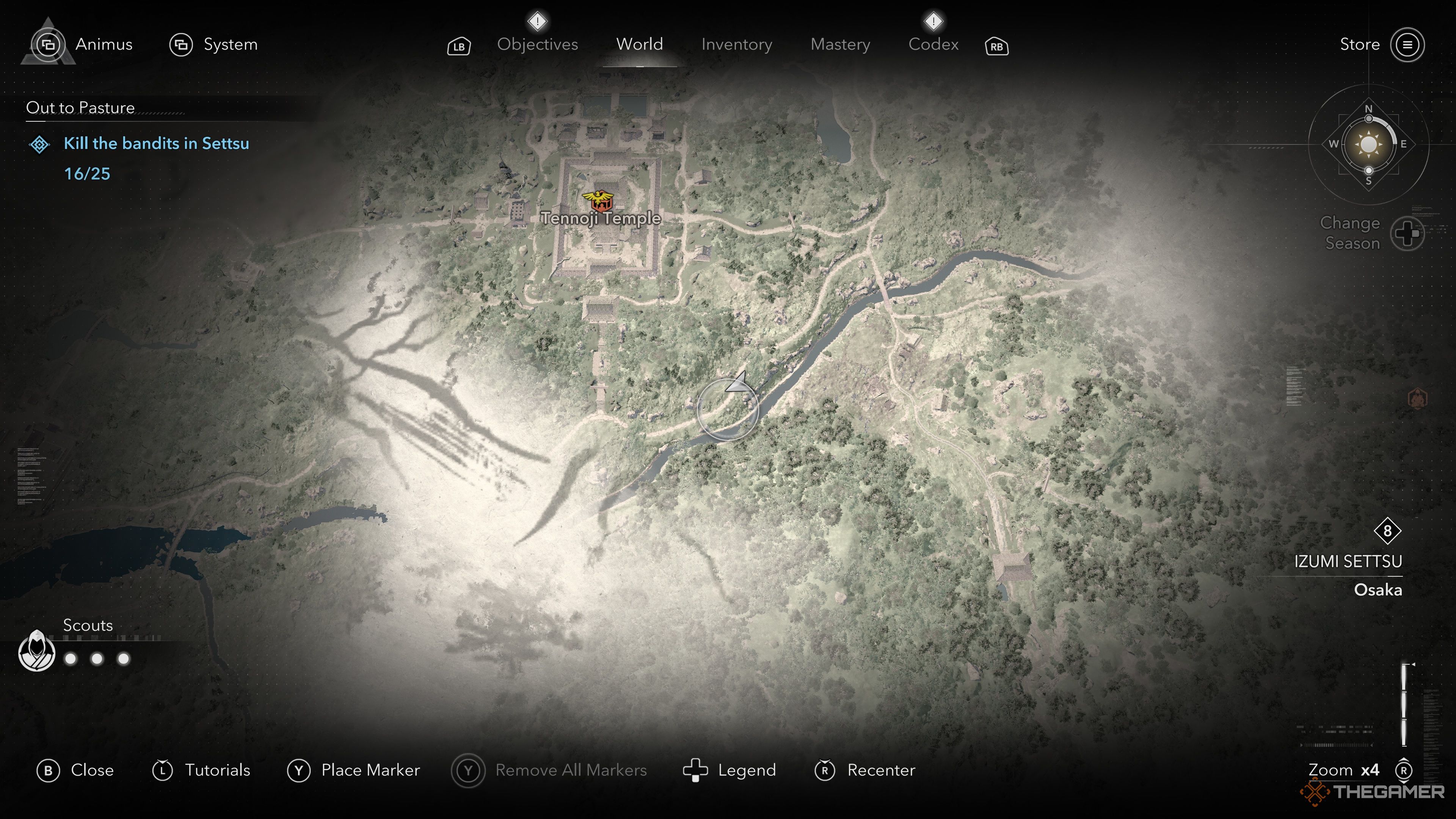 Best Places To Find Bandits In Izumi Settsu In AC Shadows