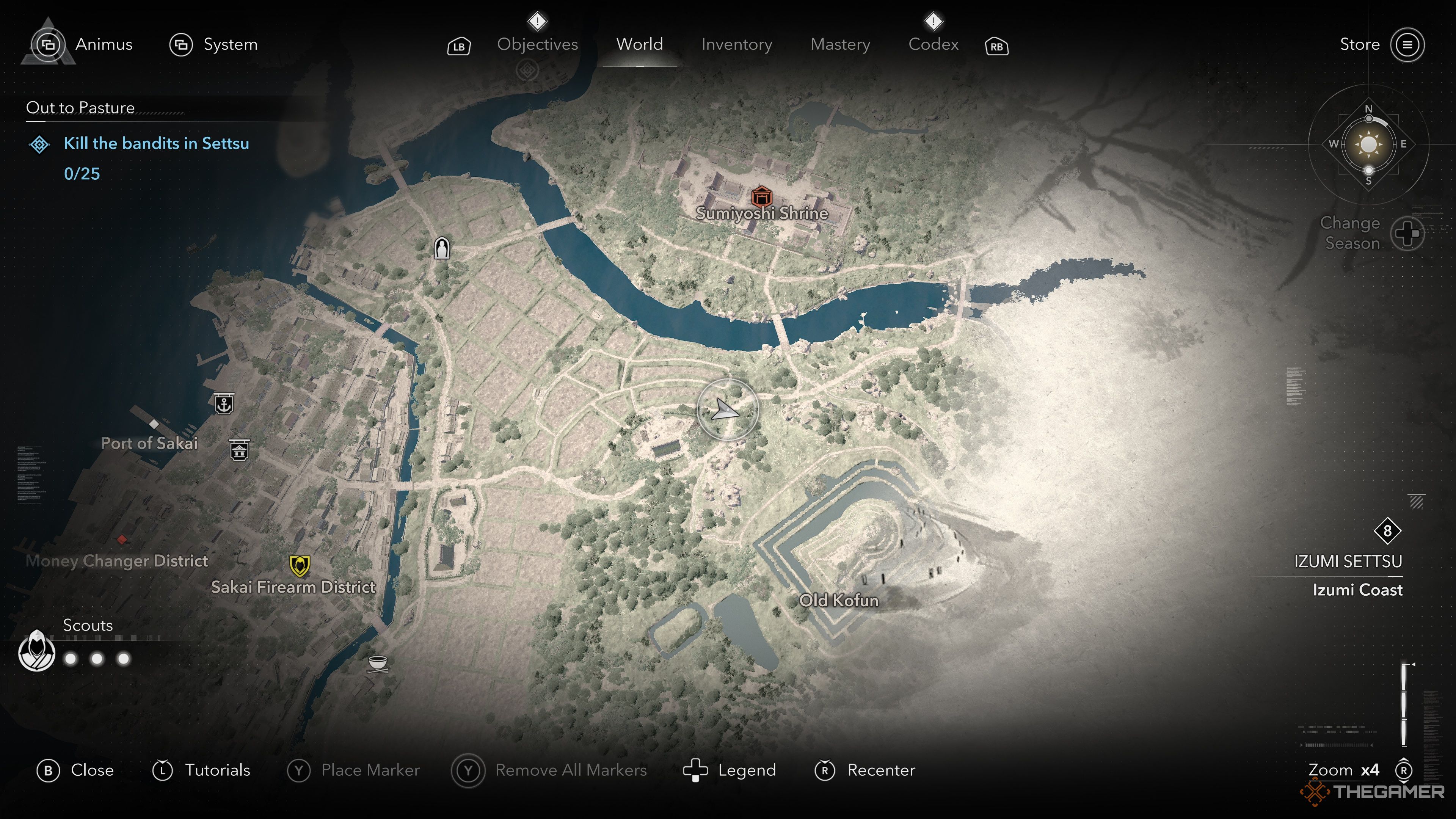 Best Places To Find Bandits In Izumi Settsu In AC Shadows