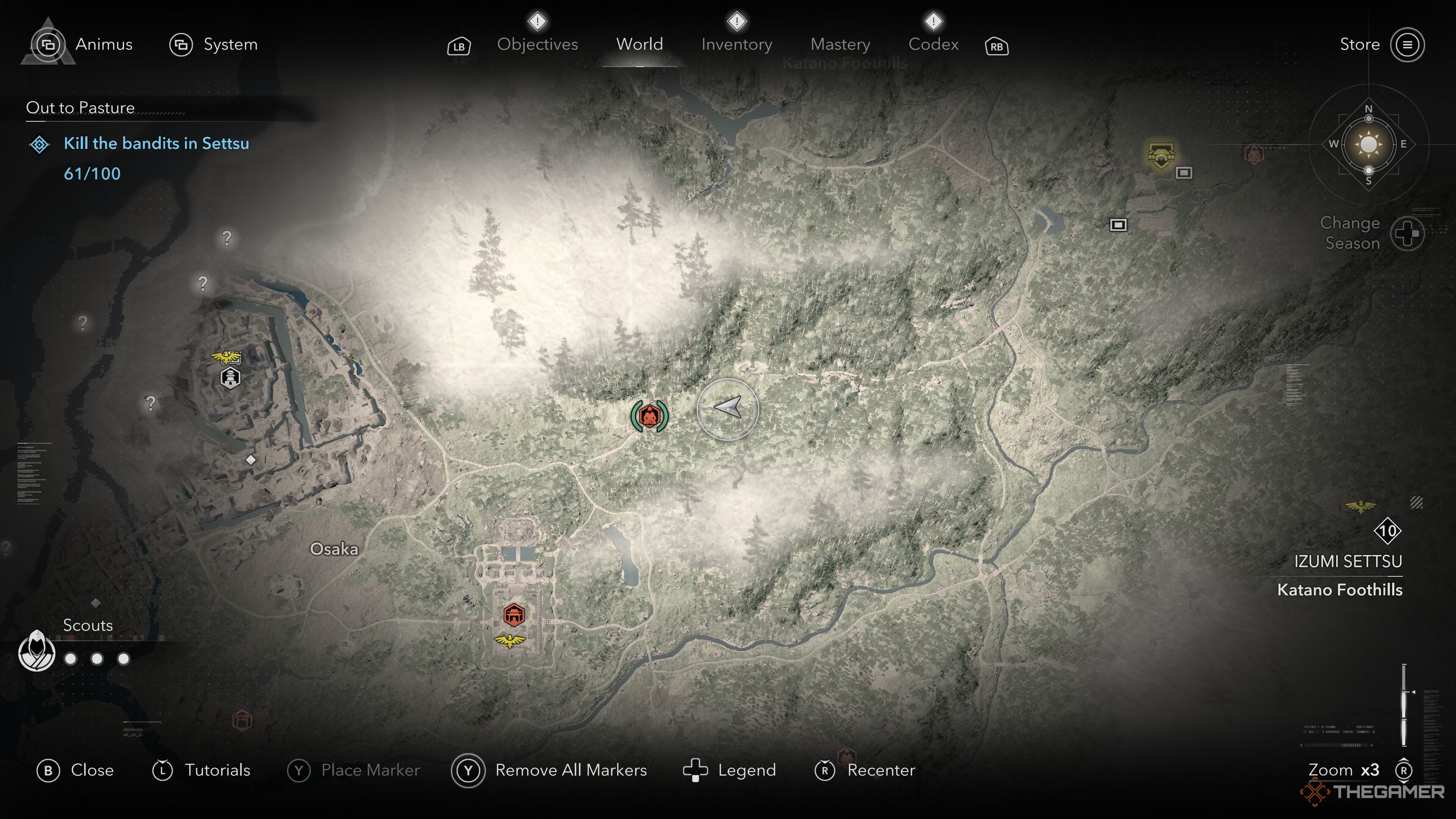 Best Places To Find Bandits In Izumi Settsu In AC Shadows