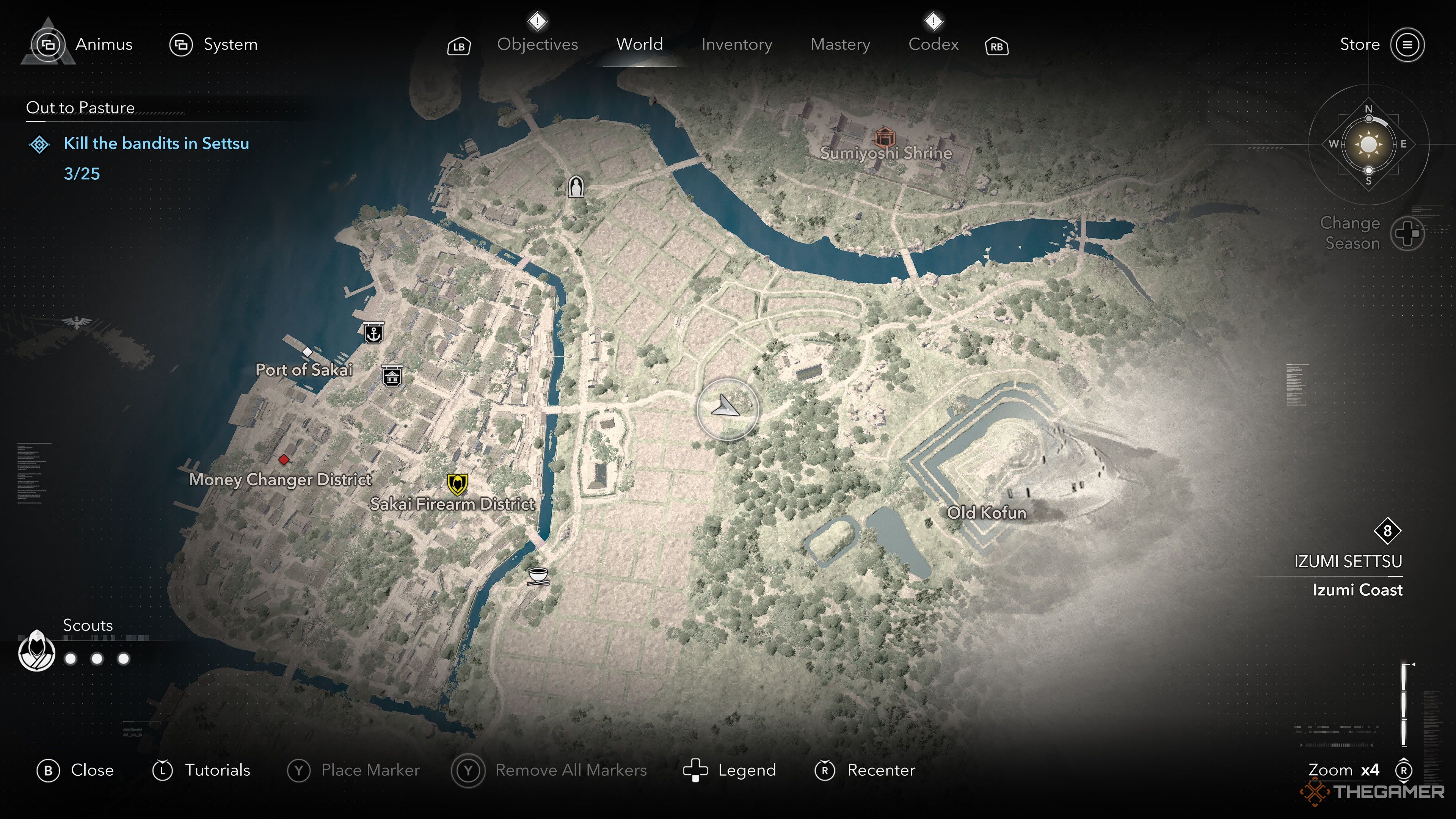 Best Places To Find Bandits In Izumi Settsu In AC Shadows