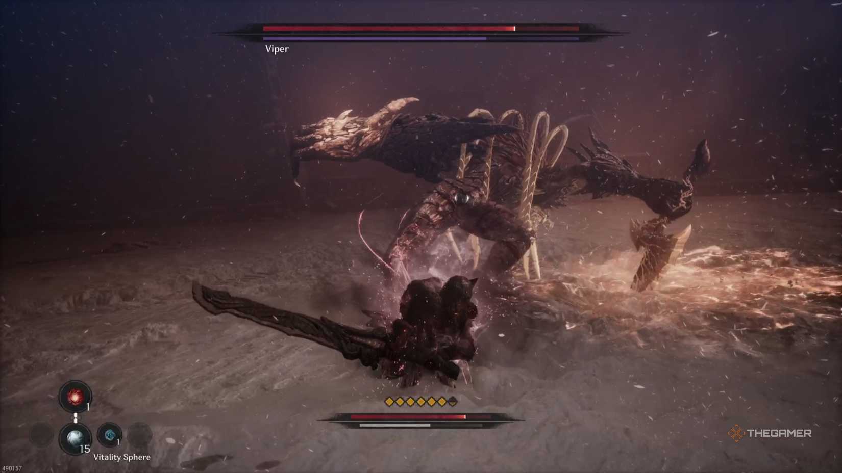 How To Beat Both Forms Of Viper In The First Berserker: Khazan