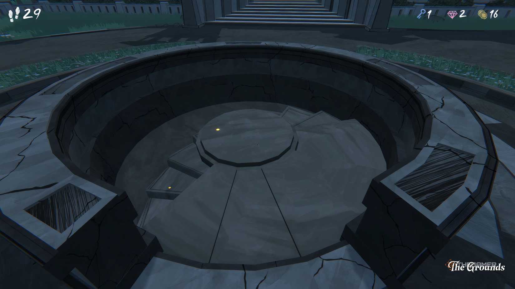 How To Access The Area Below The Fountain In Blue Prince
