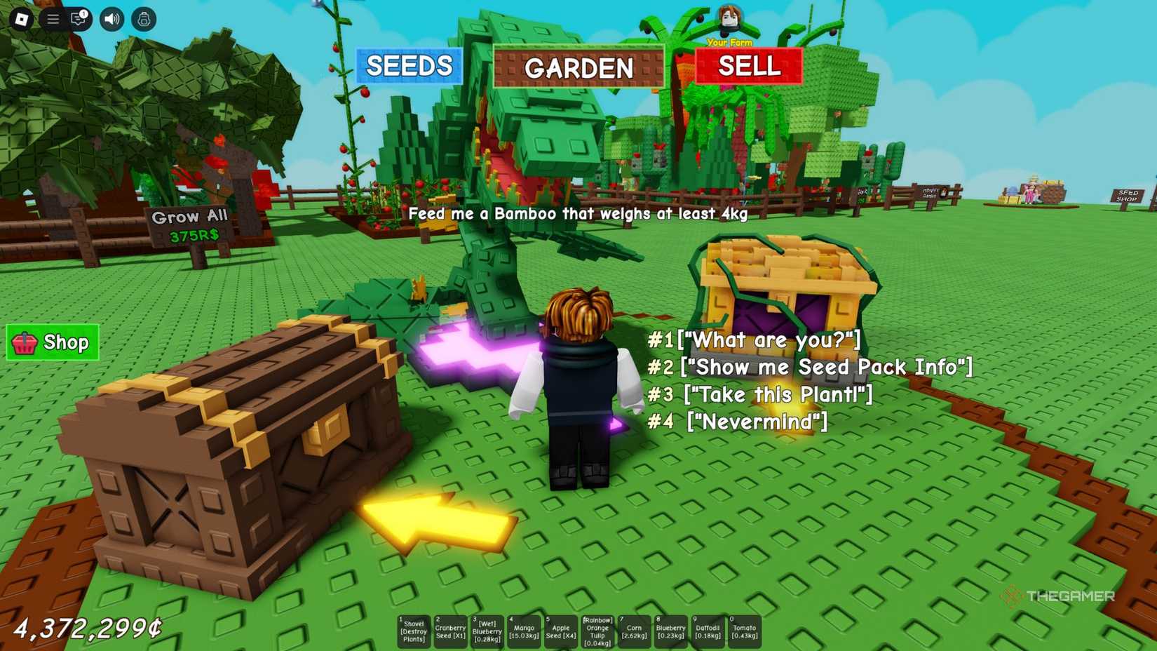 How To Feed The Hungry Plant In Roblox: Grow A Garden