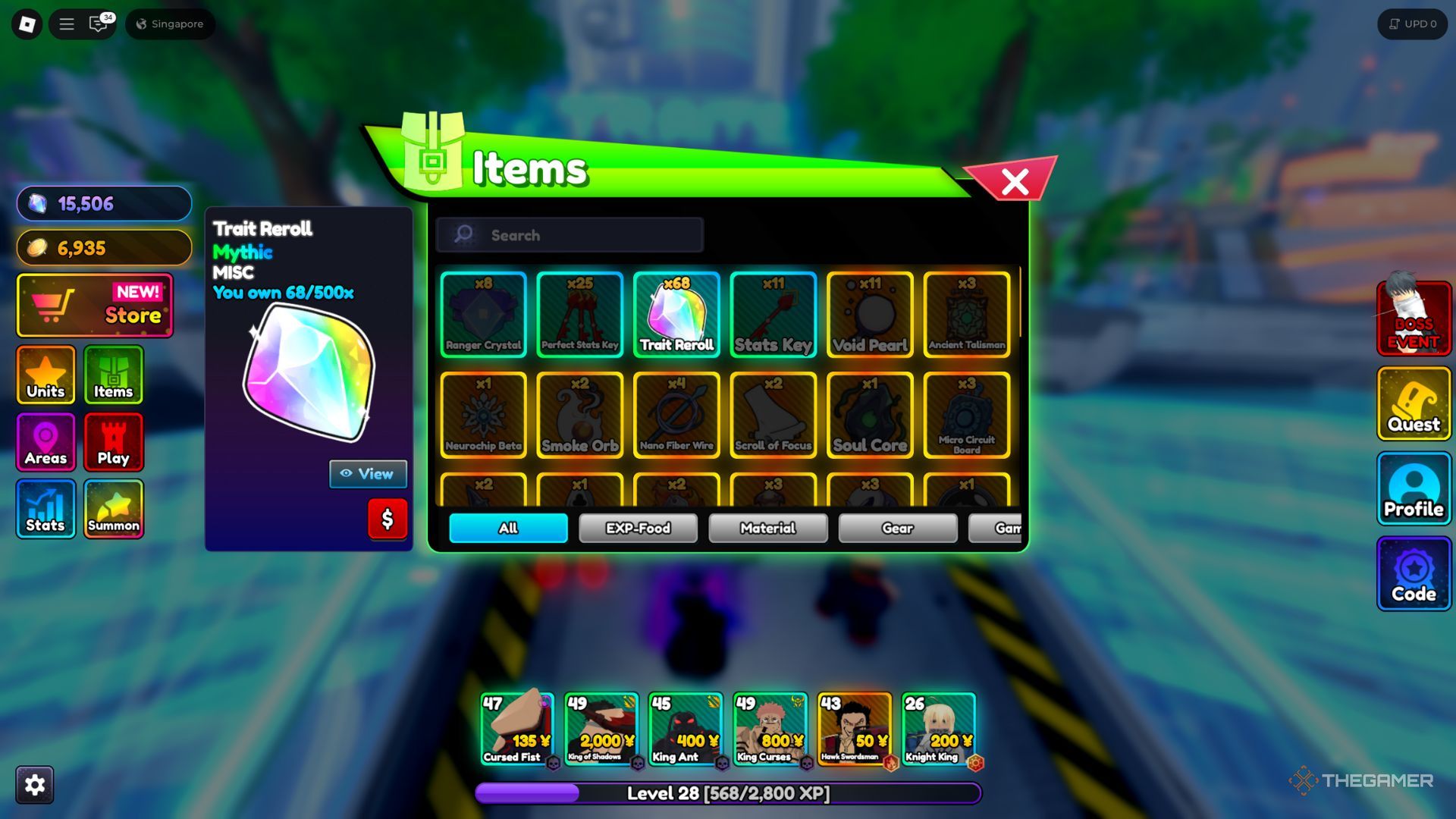 How To Get More Trait Rerolls In Roblox: Anime Rangers X