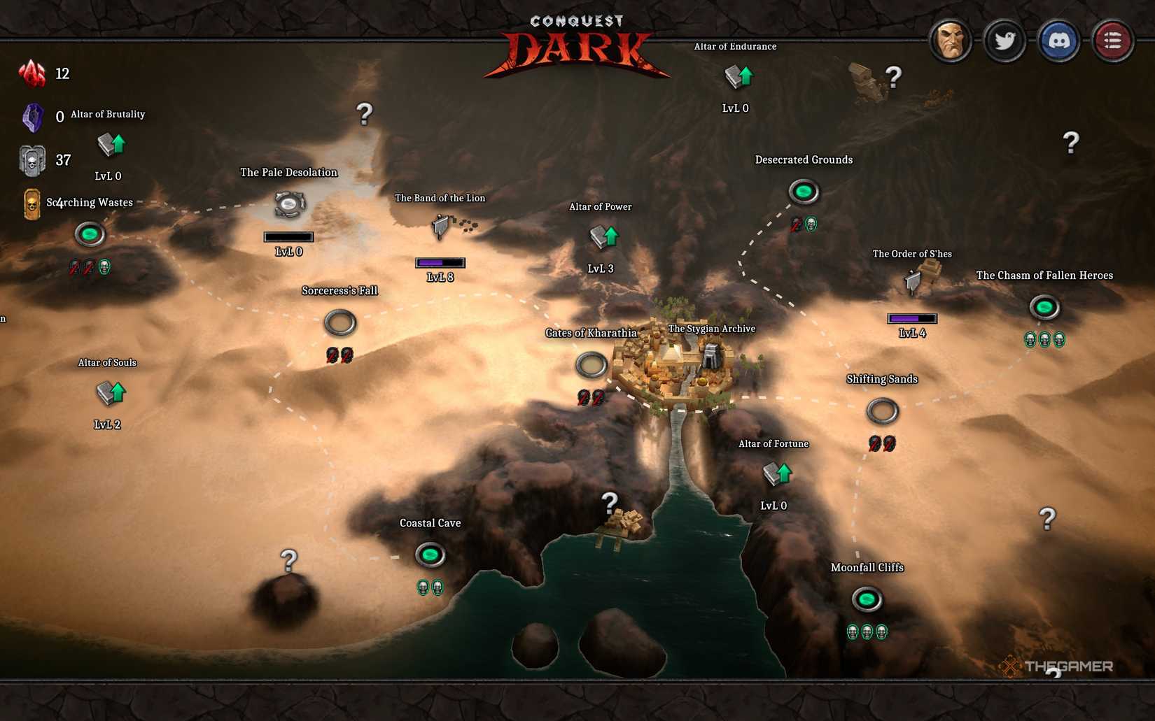 How To Upgrade Character In Conquest Dark