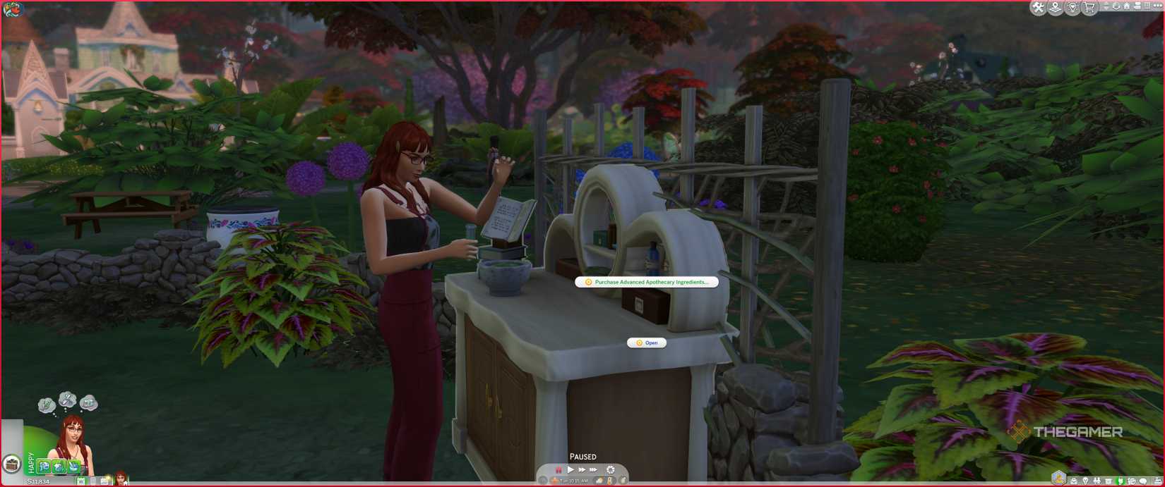 How To Level The Apothecary Skill In The Sims 4: Enchanted By Nature