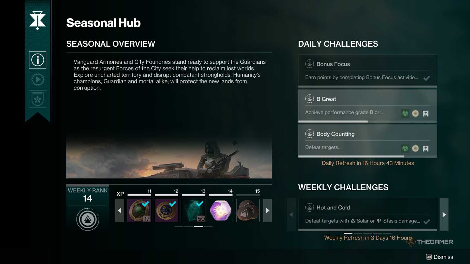All Seasonal Hub Rewards In Destiny 2: The Edge Of Fate