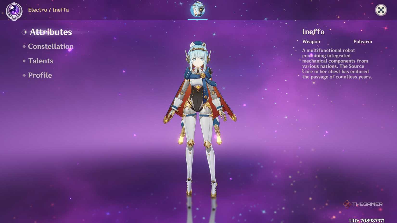 The Best Build, Weapons, Artifacts, And Team Members For Ineffa In ...