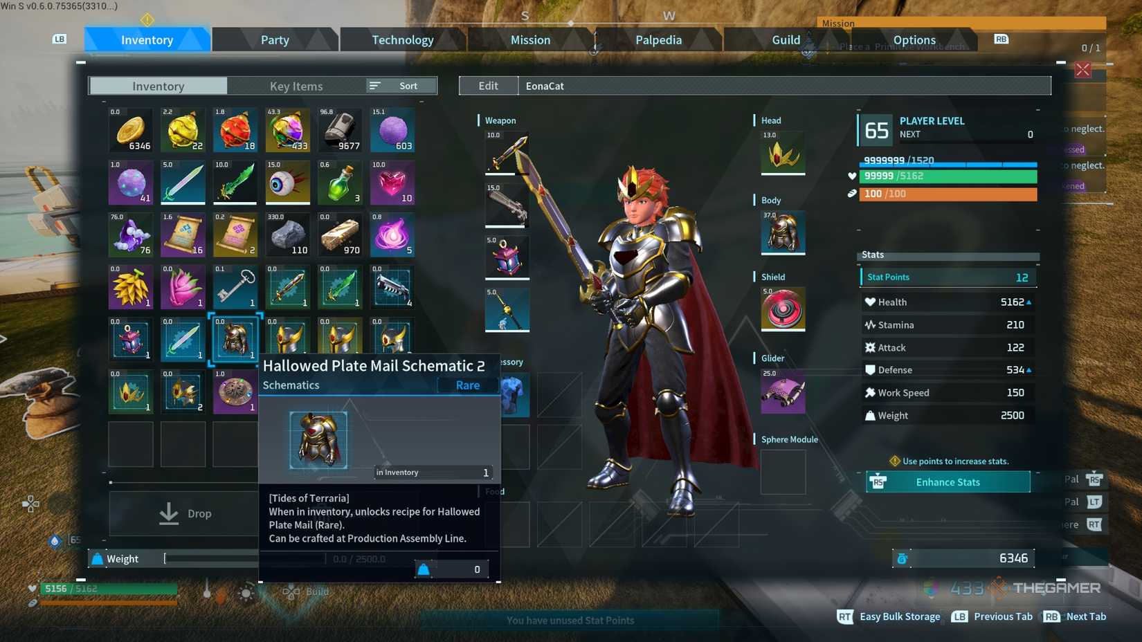 Where To Find The Hallowed Plate Mail Schematic In Palworld