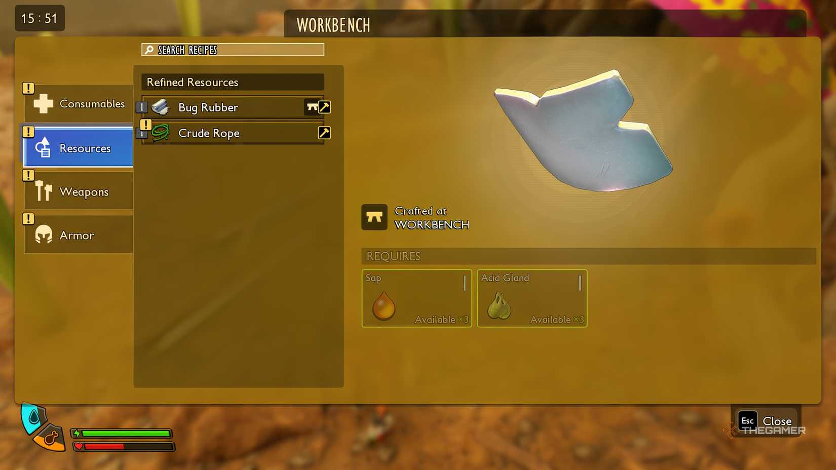 How To Unlock And Craft Bug Rubber In Grounded 2